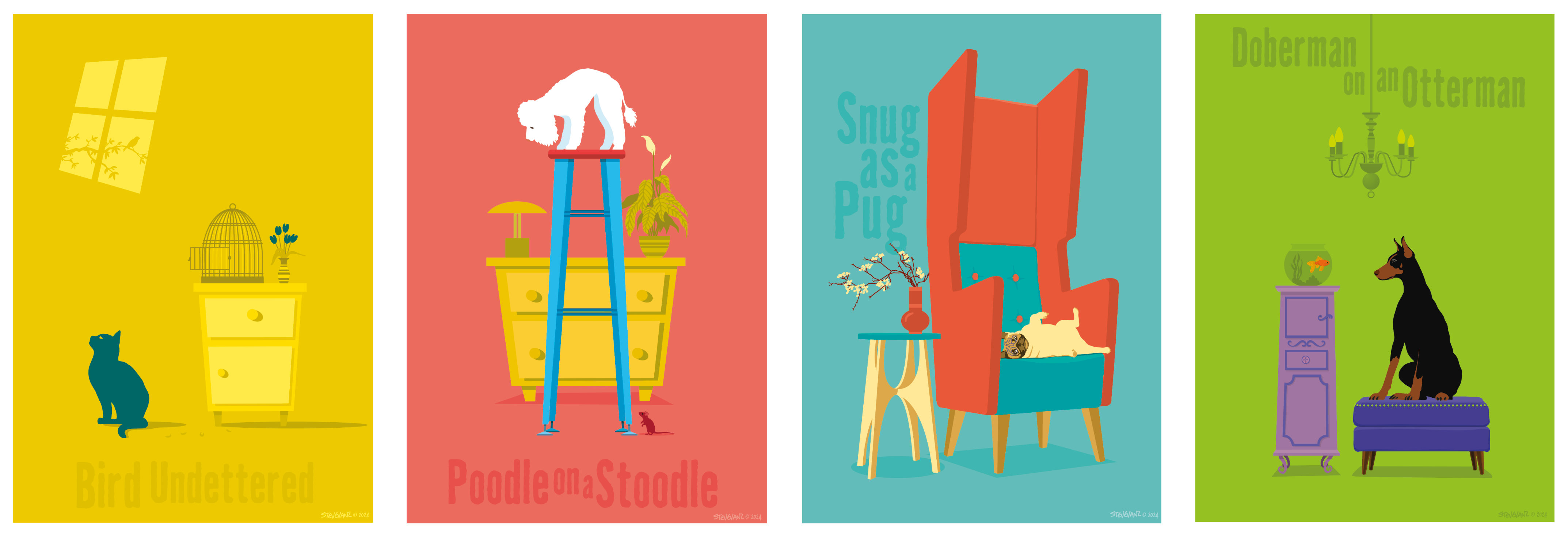 Poodle on a Stoodle – Planet Life Art