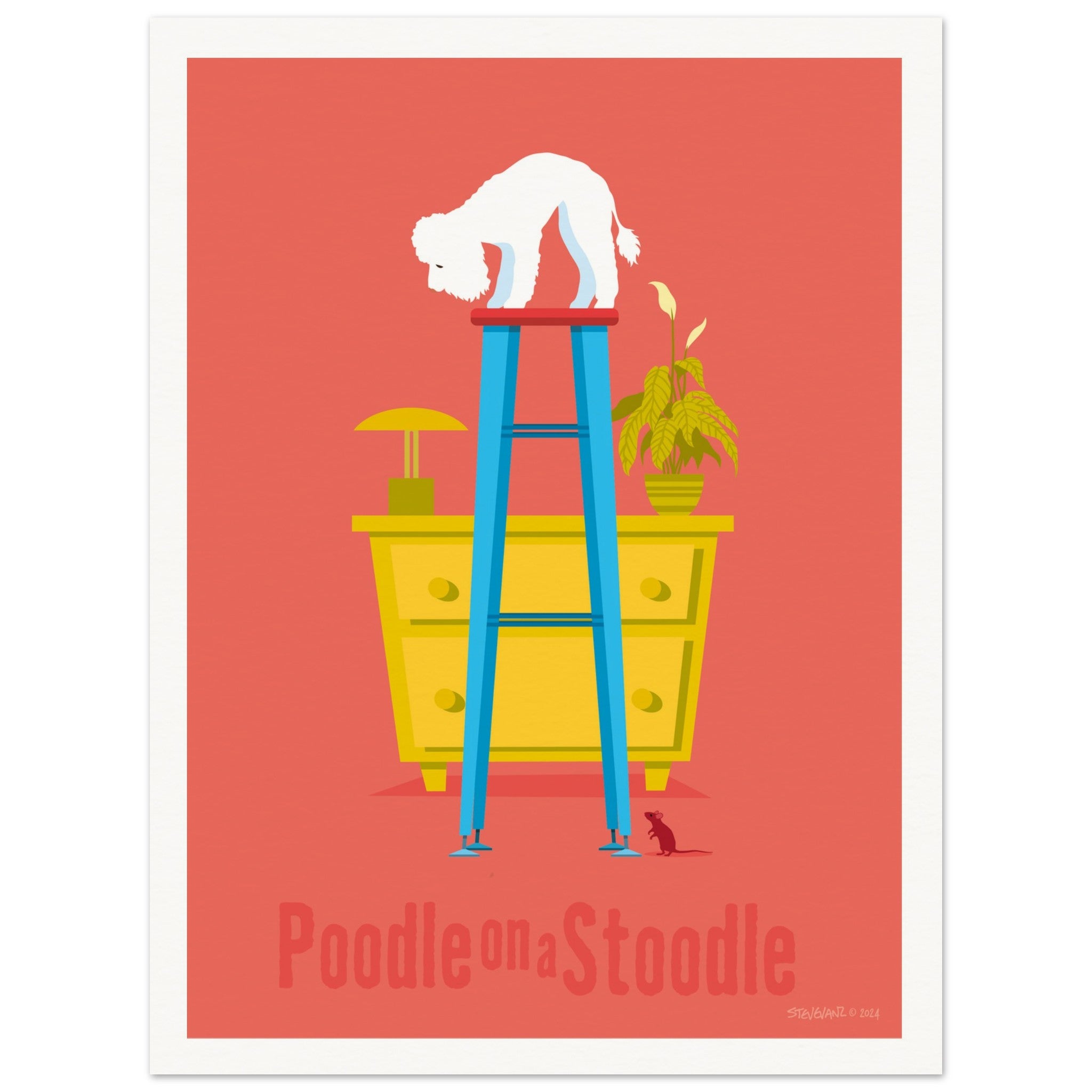 Poodle on a Stoodle – Planet Life Art